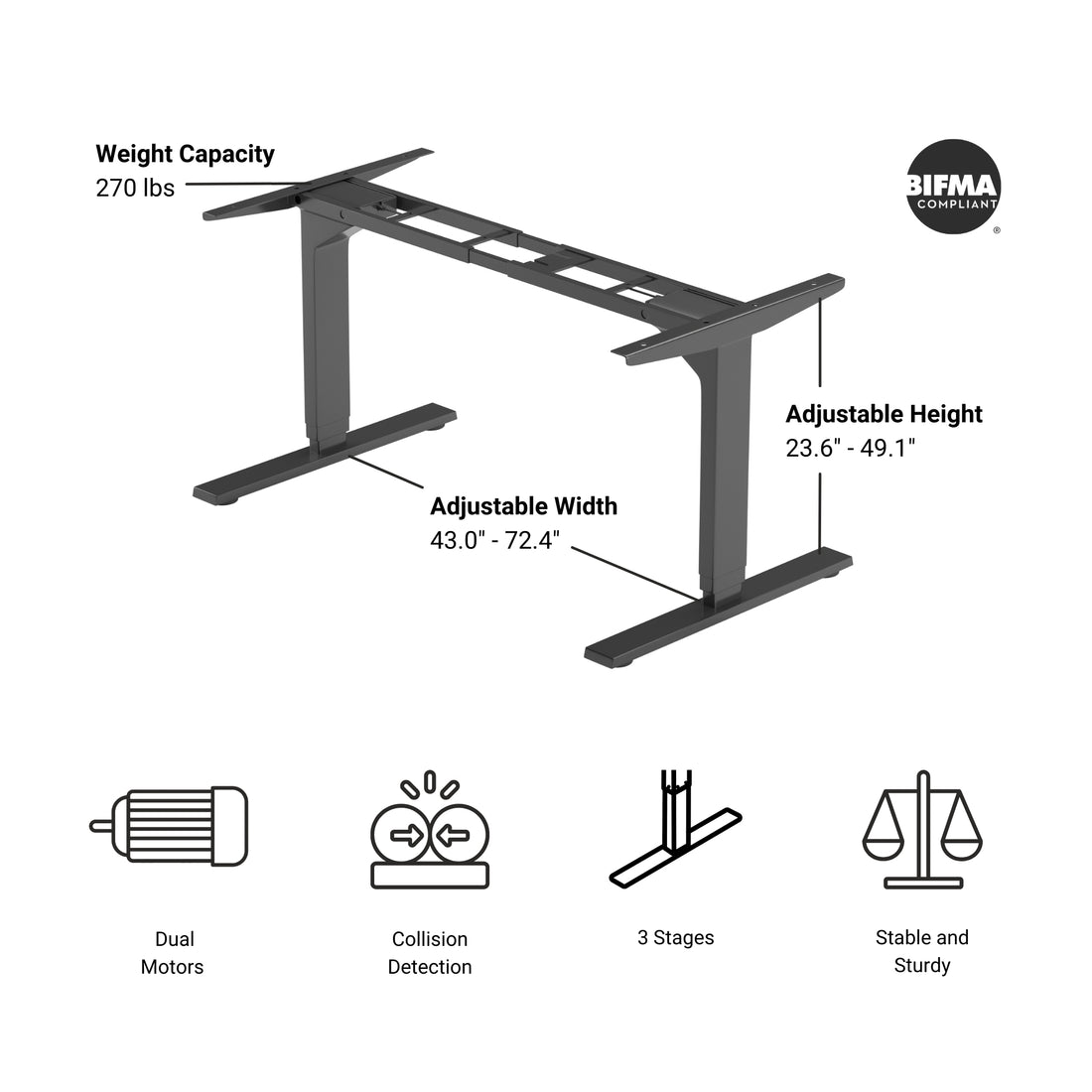 Adjustable Standing Desk Frames: Precision and Durability – Progressive ...