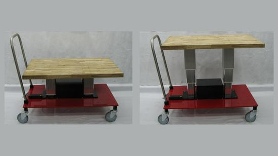 AE Ergonomics Ergo Cart | Mobile Electric Lift Cart for Workstations ...